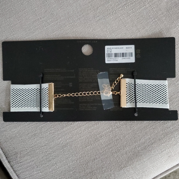 Forever 21 | Jewelry | F2 White Mesh Choker | Poshmark